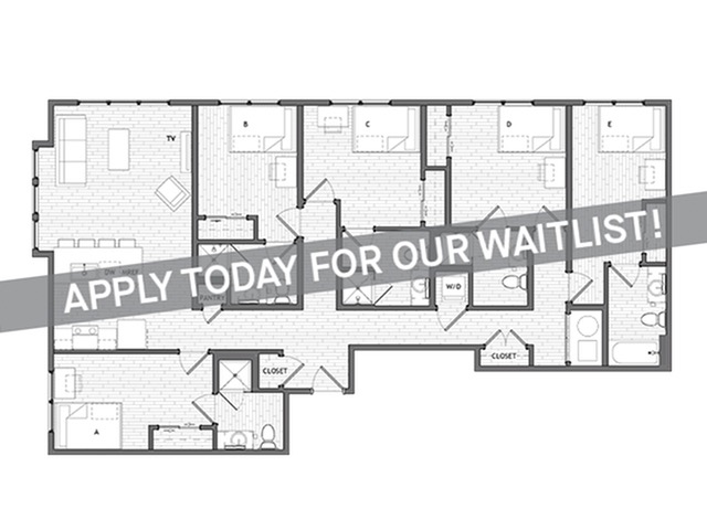 5x5 Large | 5 Bed Apartment | Student | Uncommon Auburn