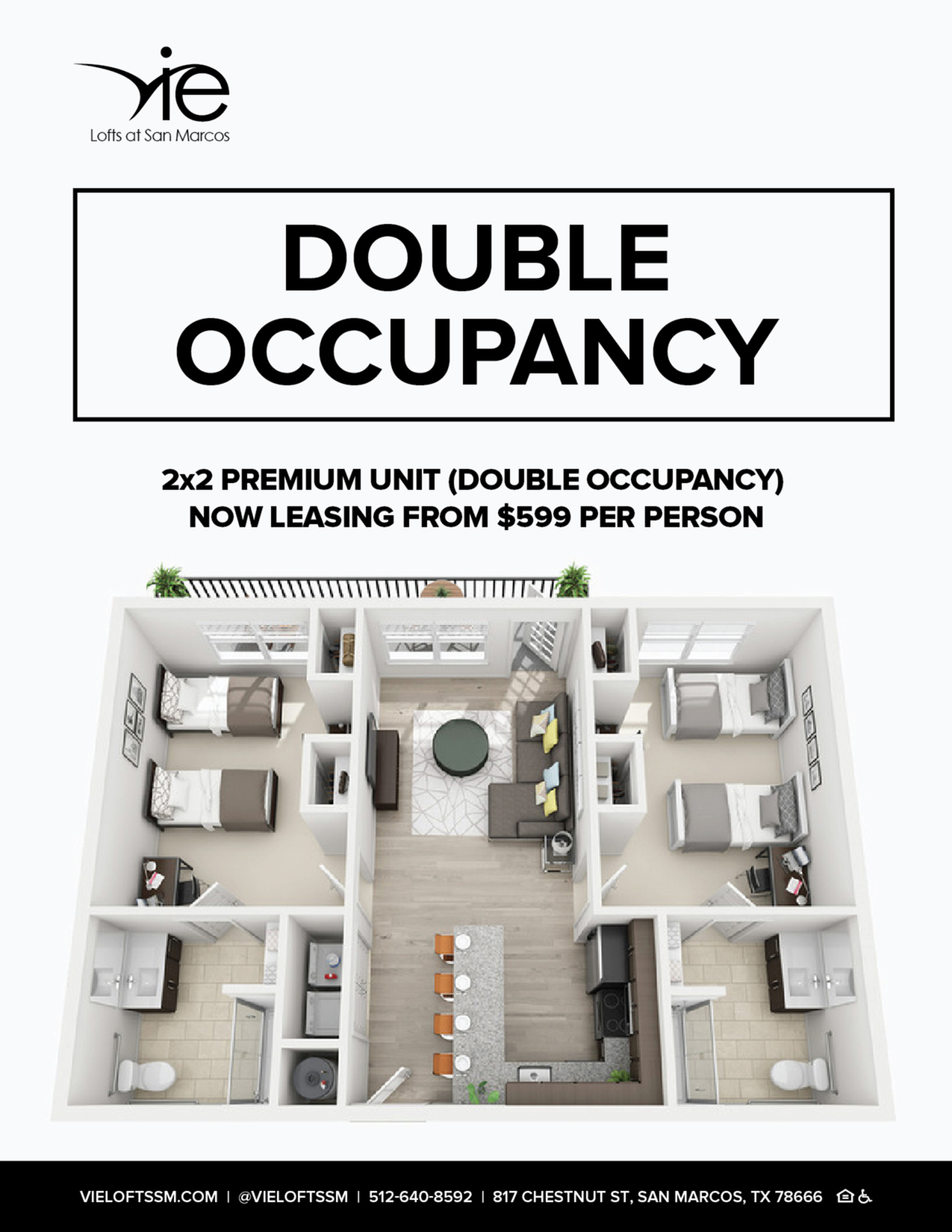 ONE ROOM, TWICE THE SAVINGS | APPLY NOW