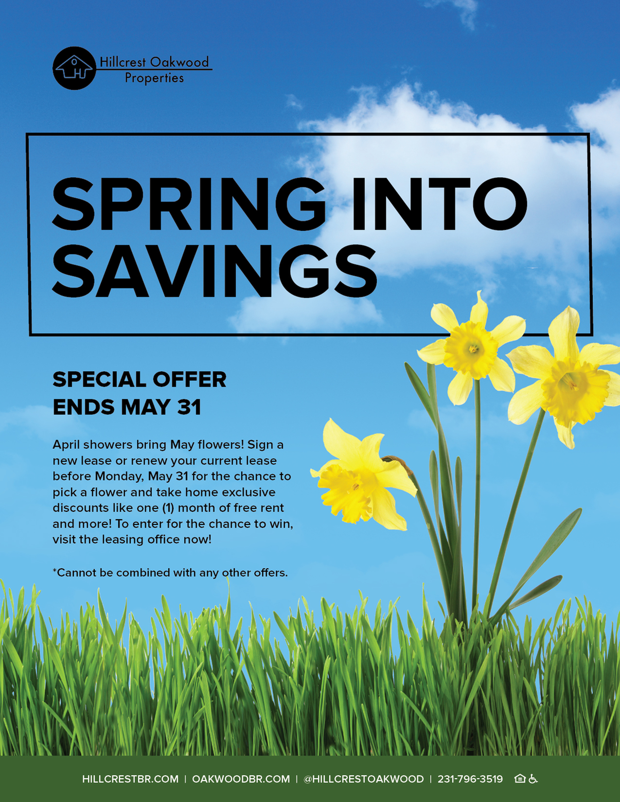 SPRING INTO SAVINGS | OFFER ENDS MAY 31