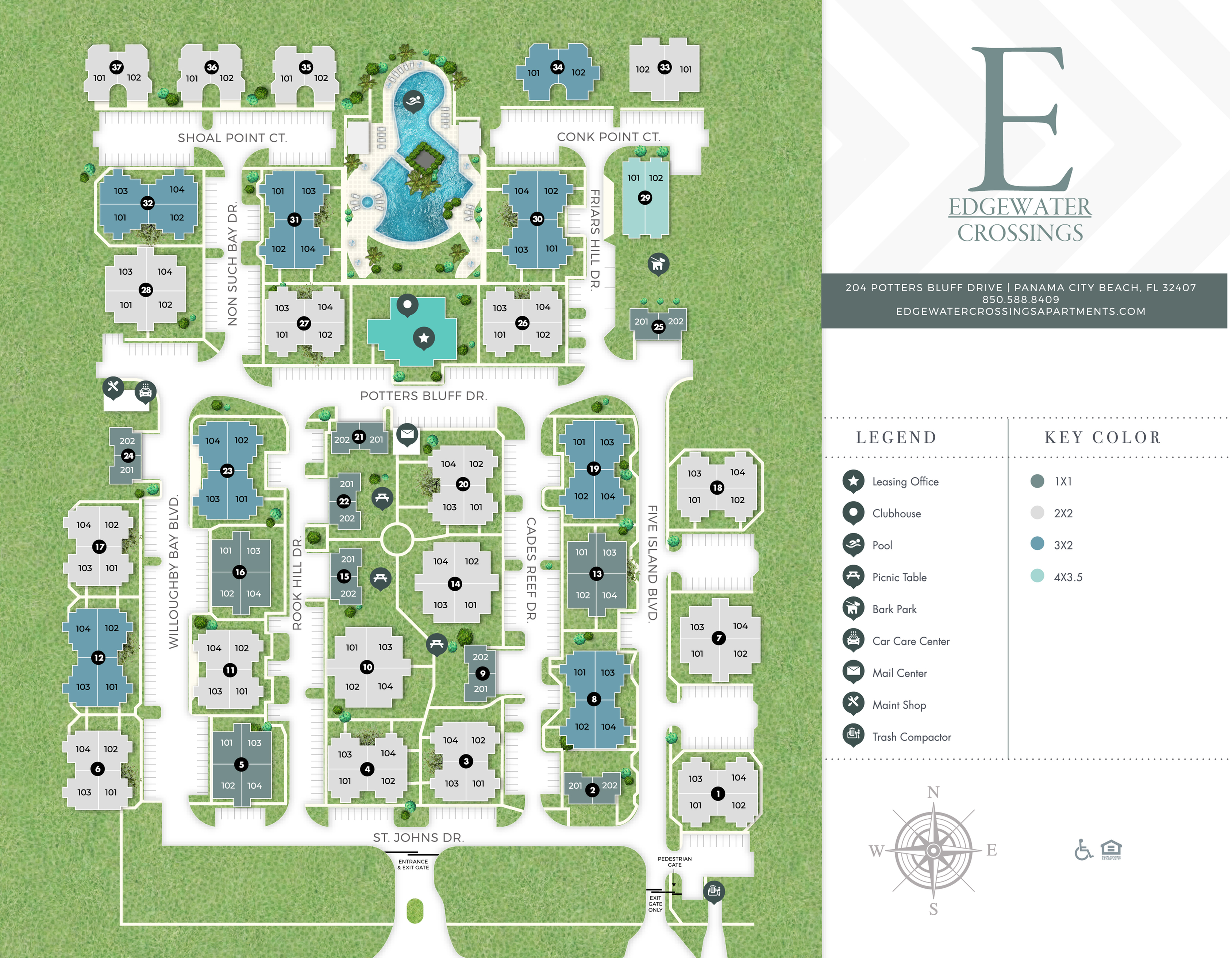 OLYMPIC | 2 Bed Apartment | Edgewater Crossings