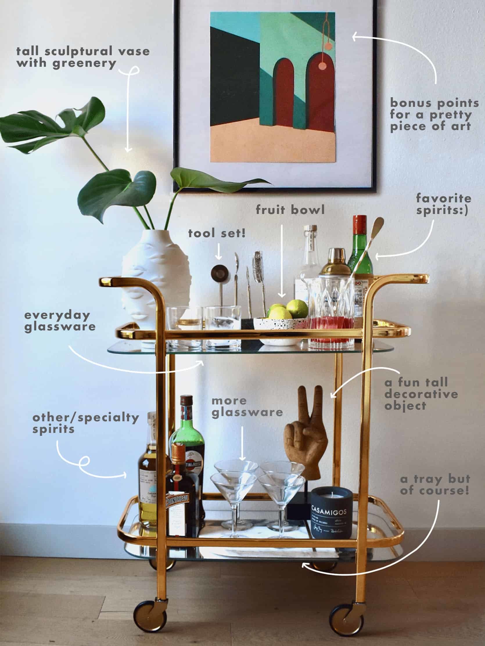 Styling Your Bar Cart
