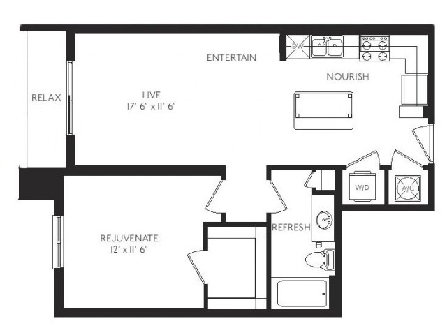One Bedroom Condo Floor Plans | www.cintronbeveragegroup.com