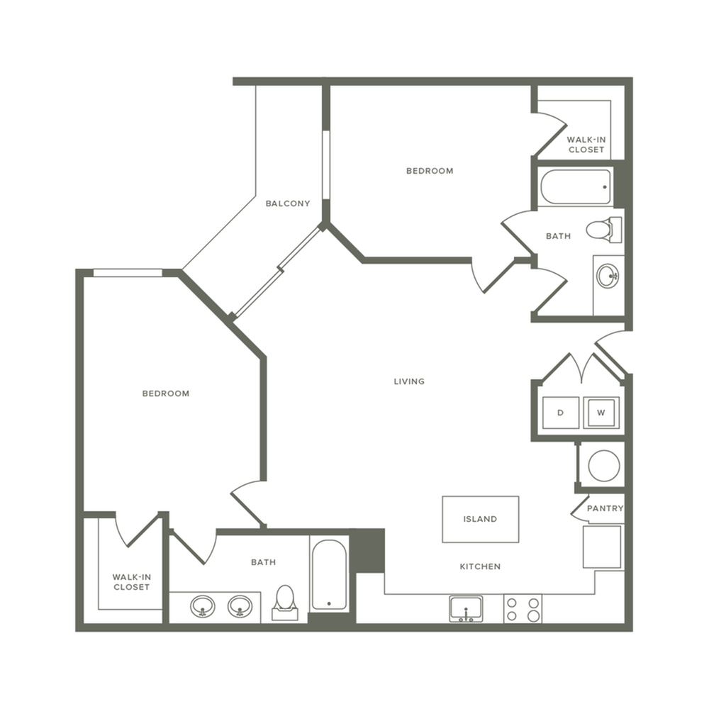 B01 | 2 Bed Apartment | Modera Edgewater