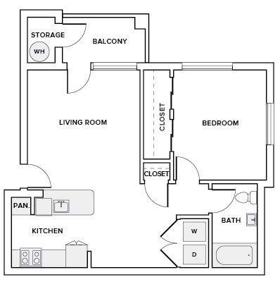 A03 | 1 Bed Apartment | Modera Lacey