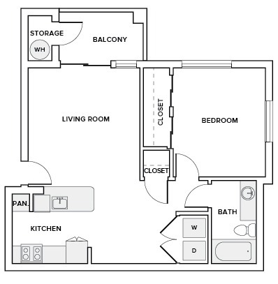 A03 | 1 Bed Apartment | Modera Lacey