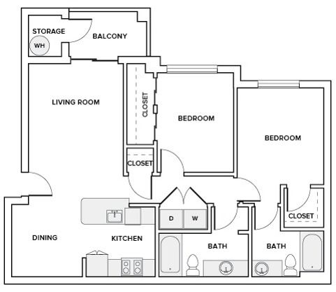 B01 | 2 Bed Apartment | Modera Lacey