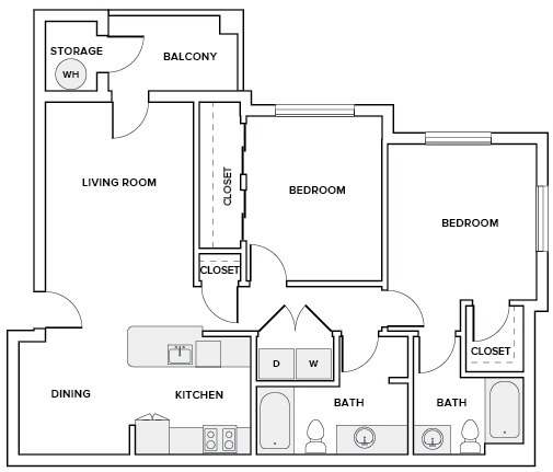B01 | 2 Bed Apartment | Modera Lacey