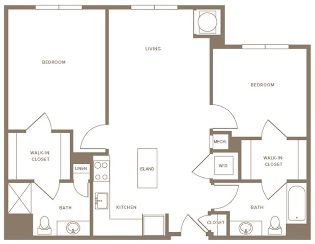 B1 | 2 Bed Apartment | Modera Natick Center