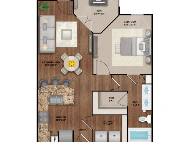 1 - 3 Bed Apartments - Check Availability | The Reserve at Sandstone ...