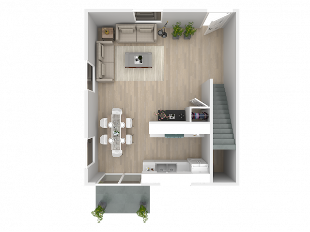 2X1 | 2 Bed Apartment | Green Tree Apartments
