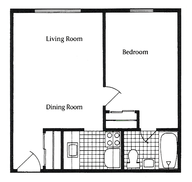 1 Bed 1 Bath Garden 3rd Floor Corner | 1 Bed Apartment | Clintonville ...