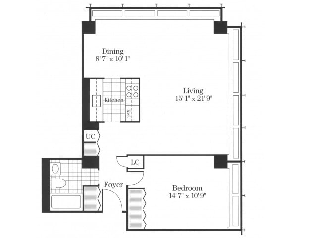 Studio - 3 Bed Apartments - Check Availability | Lafayette Towers