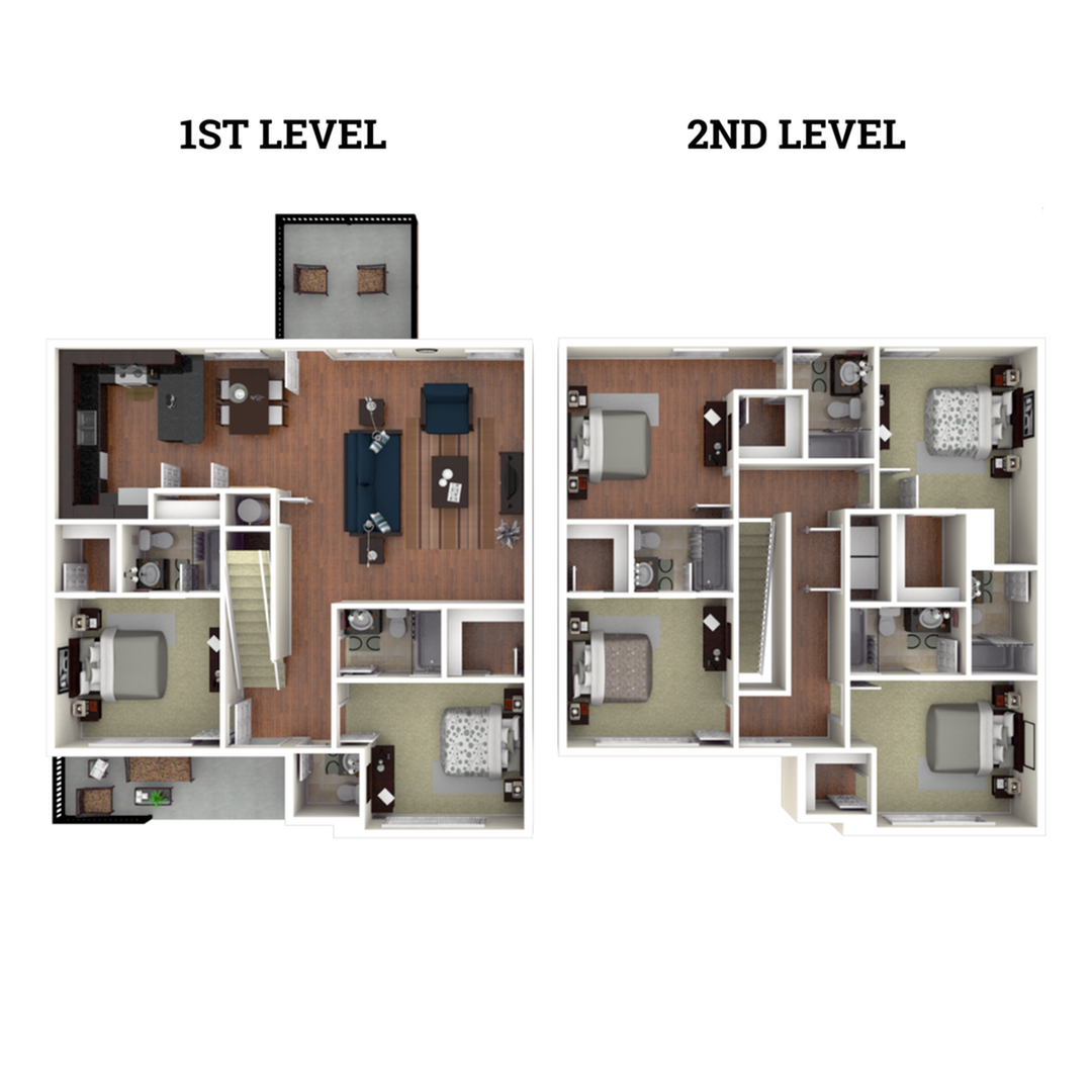 Belmont 6x6 6 Bed Apartment Cottages At Tucson belmont-6x6-6-bed-apartment-cottages-at-tucson