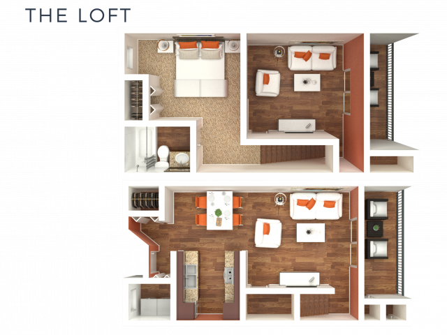 1 Bedroom Loft | 1 Bed Apartment | Heatherstone