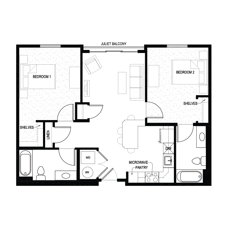 2x2 | 2 Bed Apartment | Pura Vida