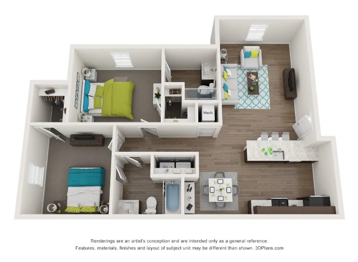 Tide | 2 Bed Apartment | Waters Edge