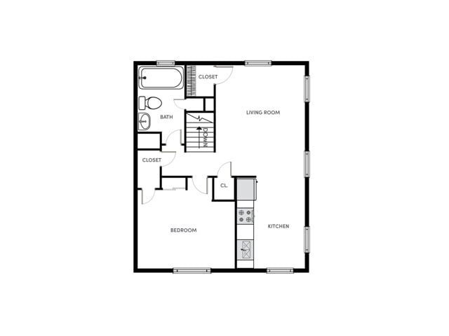 1 BR, 1 BA - Classic | 1 Bed Apartment | SkyView