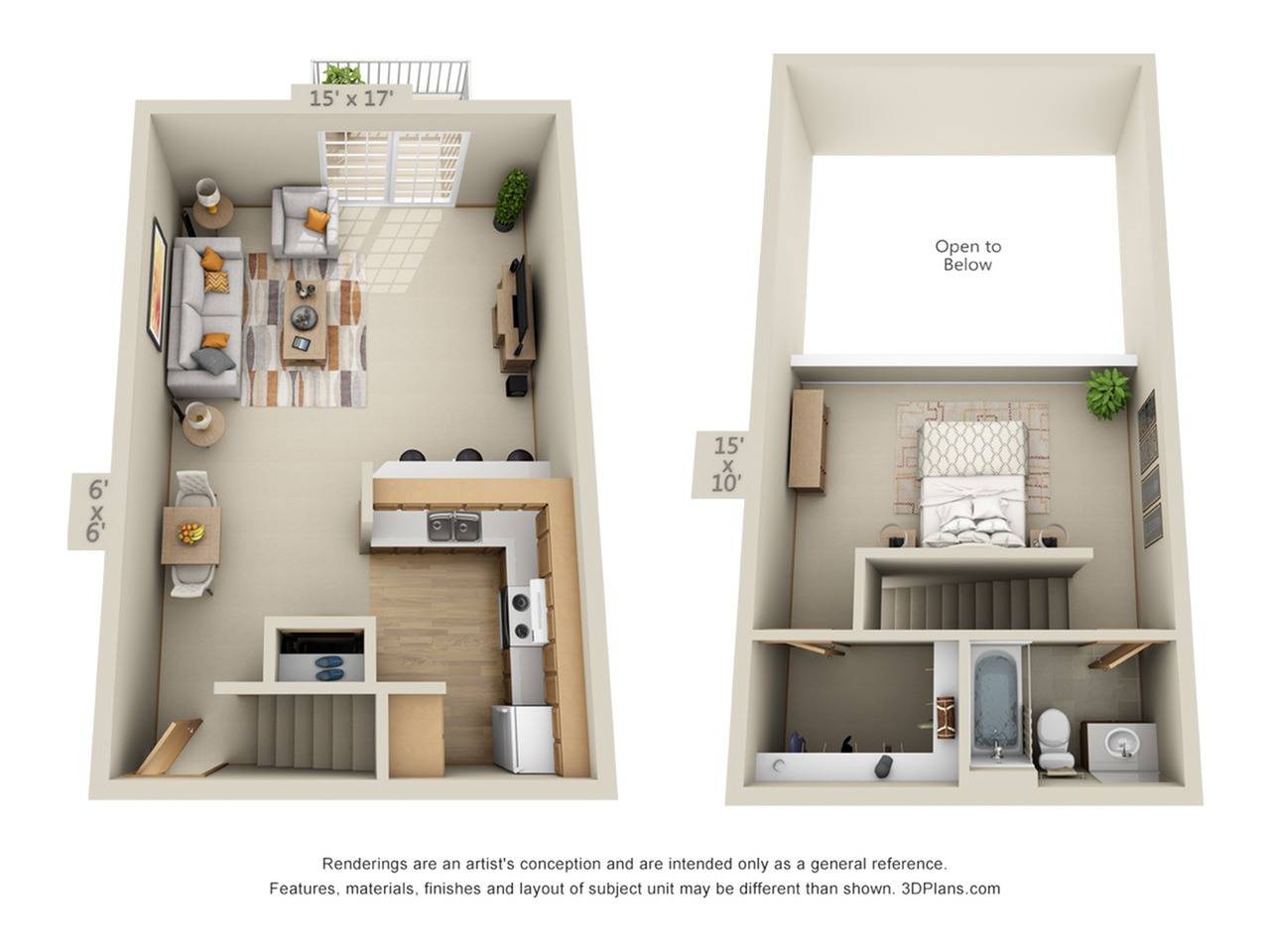 250 Ft Studio Apartment Floor Plans