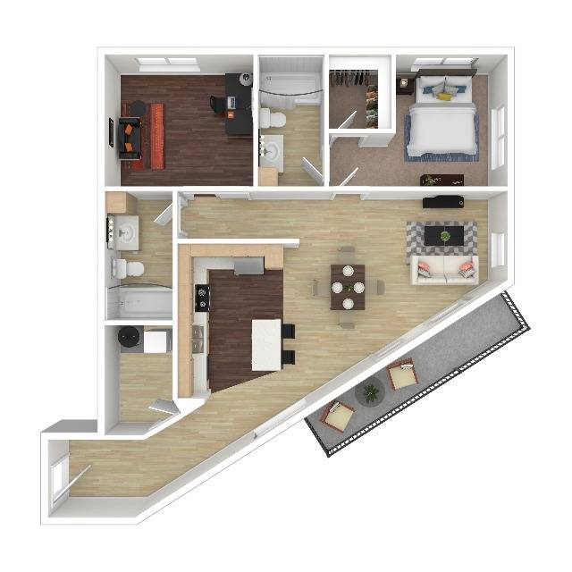Floor Plans | Tria Apartments | Newcastle Studio, 1 & 2 Bedroom Apartments