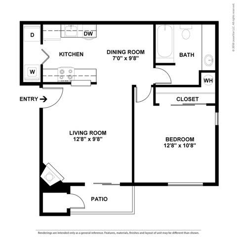 One Bedroom One Bath | 1 Bed Apartment | Ballinger Commons Apartment Homes