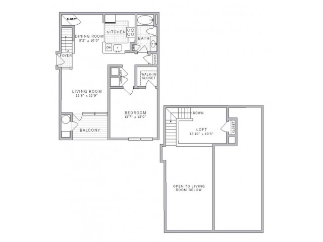 A4 Loft R 1 Bed Apartment The At Downingtown