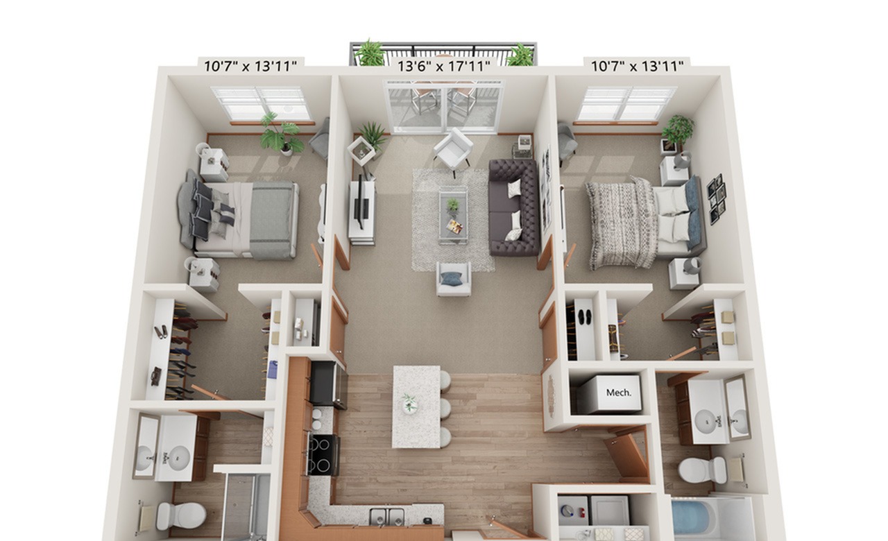 Studio - 2 Bed Apartments - Check Availability | Tallgrass Apartments II