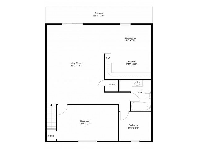 1bd den | 1 Bed Apartment | The Birches