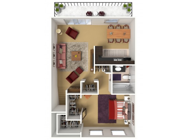 1bd | 1 Bed Apartment | The Birches