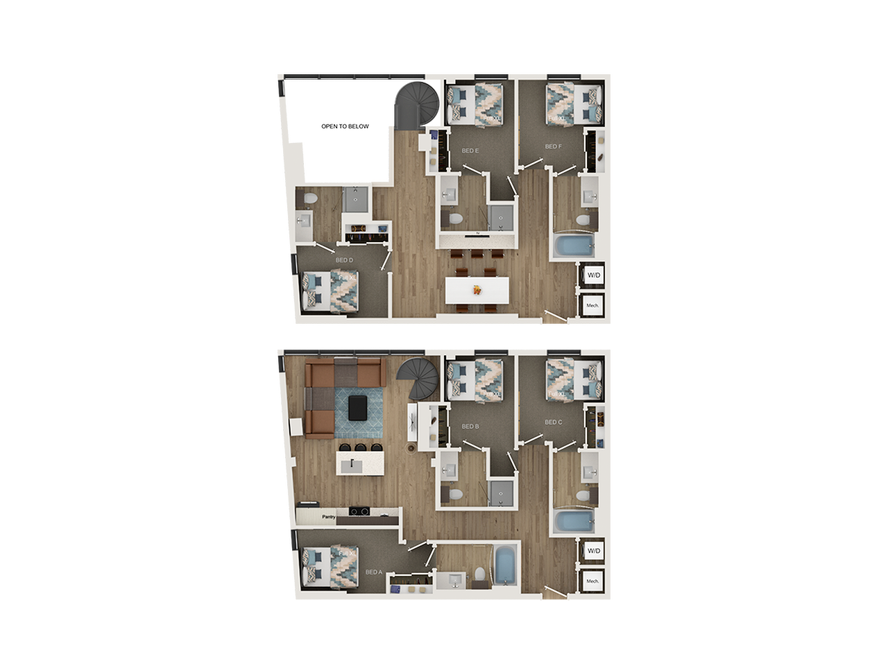 Student Apartment Floor Plans | Rev in College Station