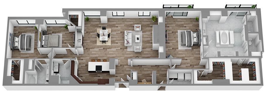 Q | 3 Bed Apartment | Hanover Post Oak