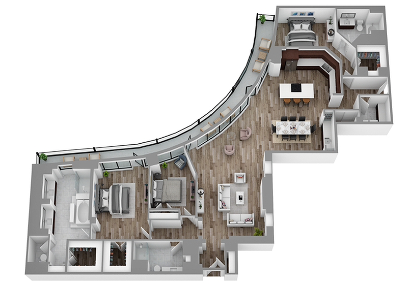 R | 3 Bed Apartment | Hanover Post Oak