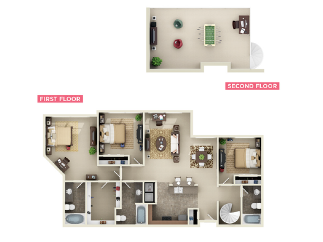 3X3 Loft | 3 Bed Apartment | Centre Suites II