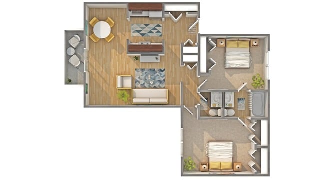 Hemlock | 2 Bed Apartment | ReNew Lea Hill