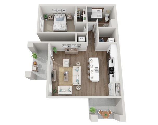 1D | 1 Bed Apartment | Seasons at Plainfield