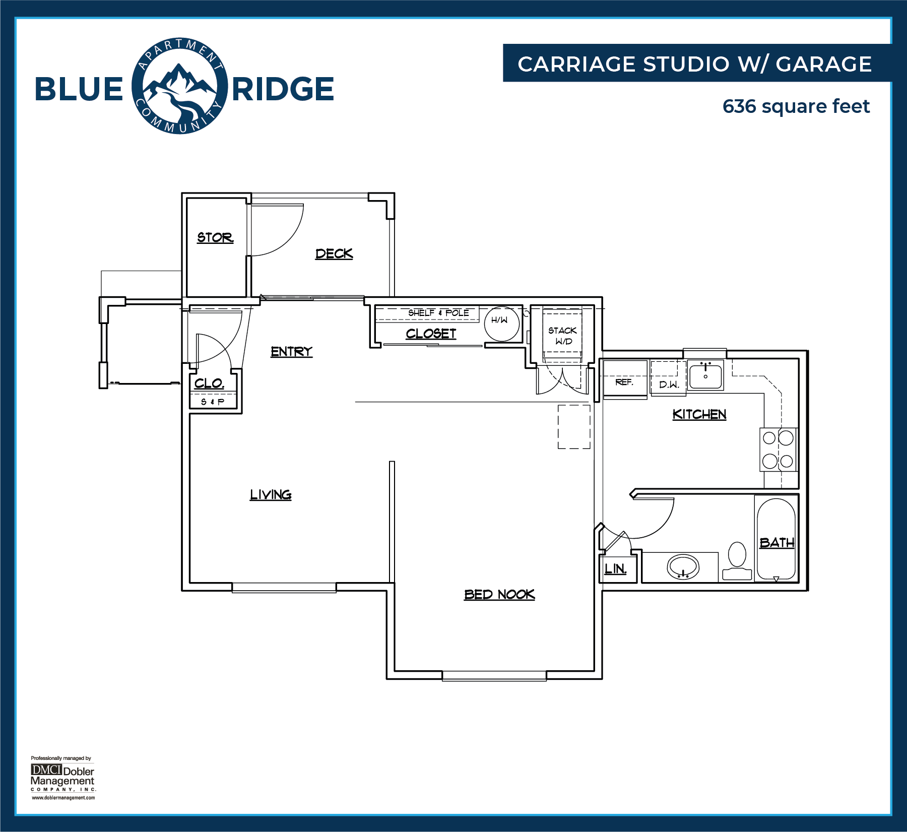 Studio - 2 Bed Apartments - Check Availability | Blue Ridge Apartments