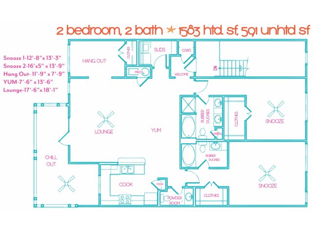 1 - 3 Bed Apartments - Check Availability | Lullwater Apartments